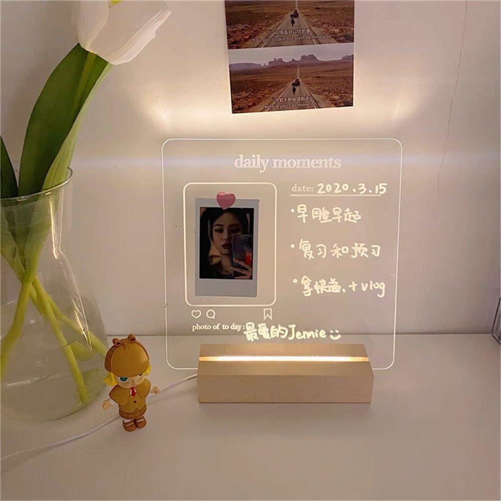 Acrylic Message Board Lamp – Venus&Orion